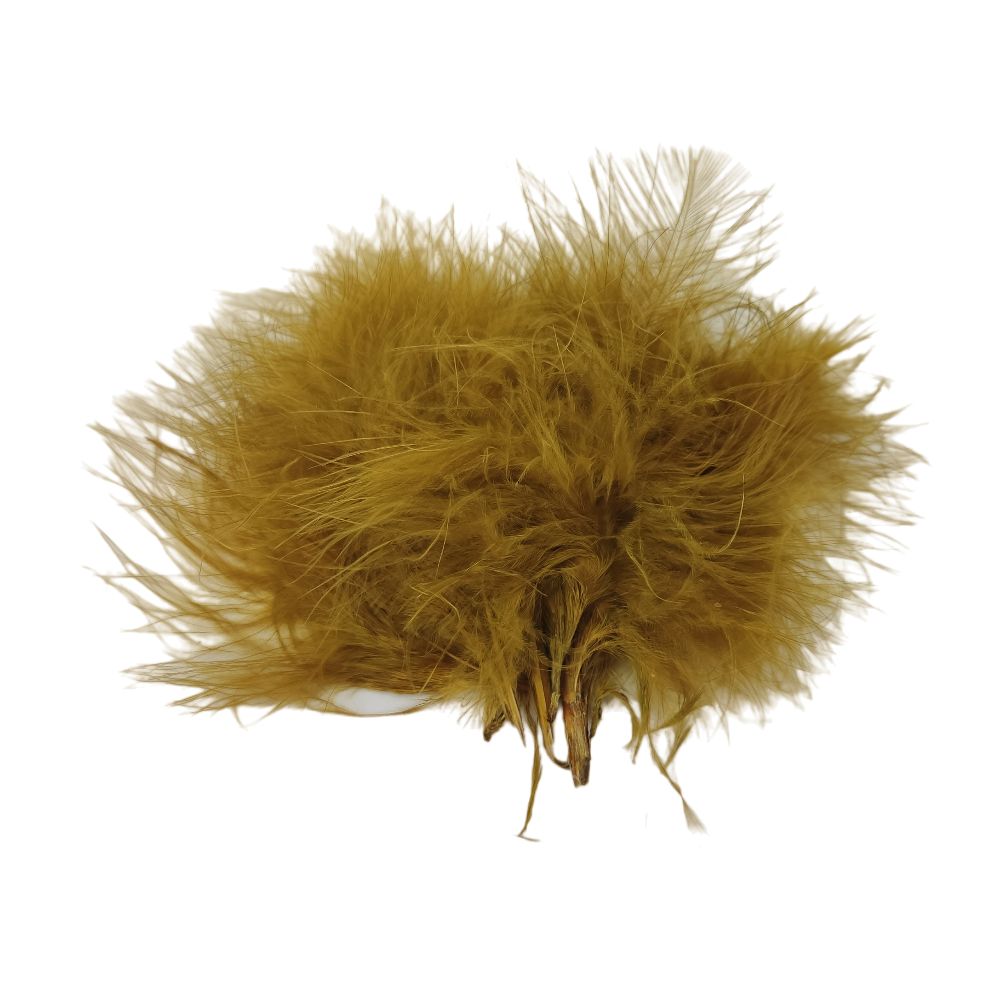 Verniard Turkey Marabou Strung Bloods - Maraboufedern