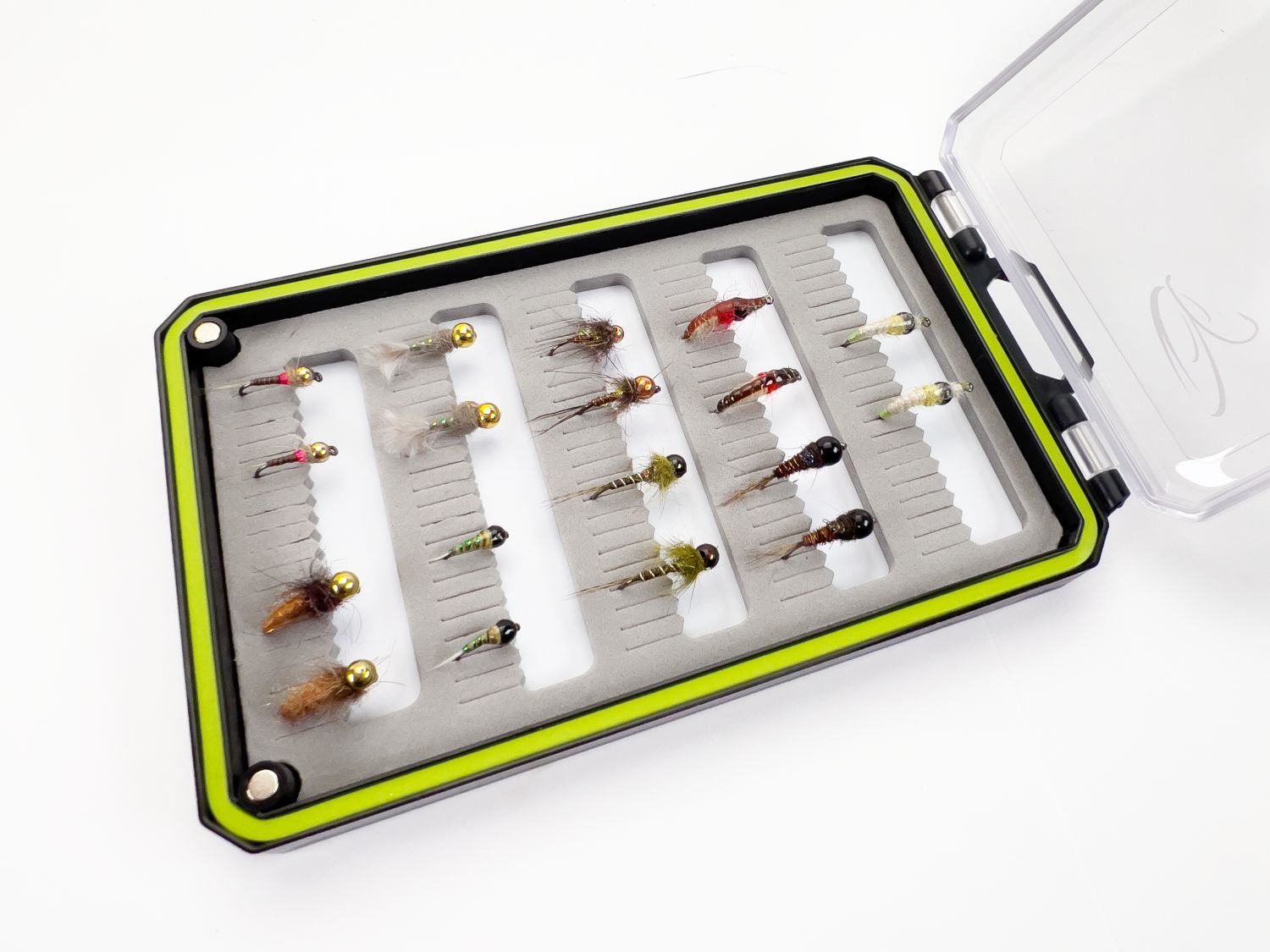 Czech- & Tactical-Nymph Set (18 Nymphs) inklusive Klarsichtbox
