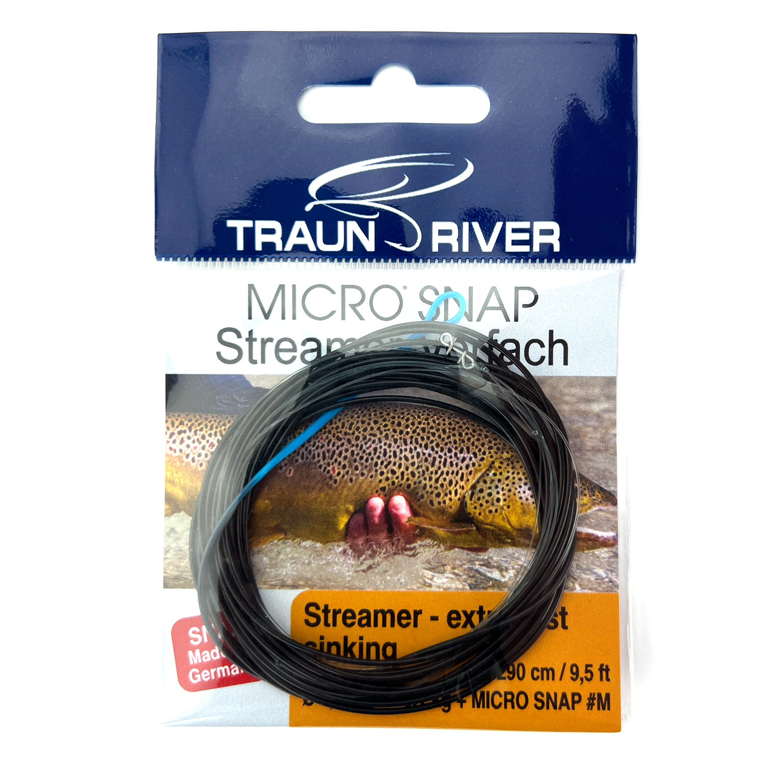 TRAUN RIVER Specialty Micro Snap Streamer Vorfach extra fast sinking