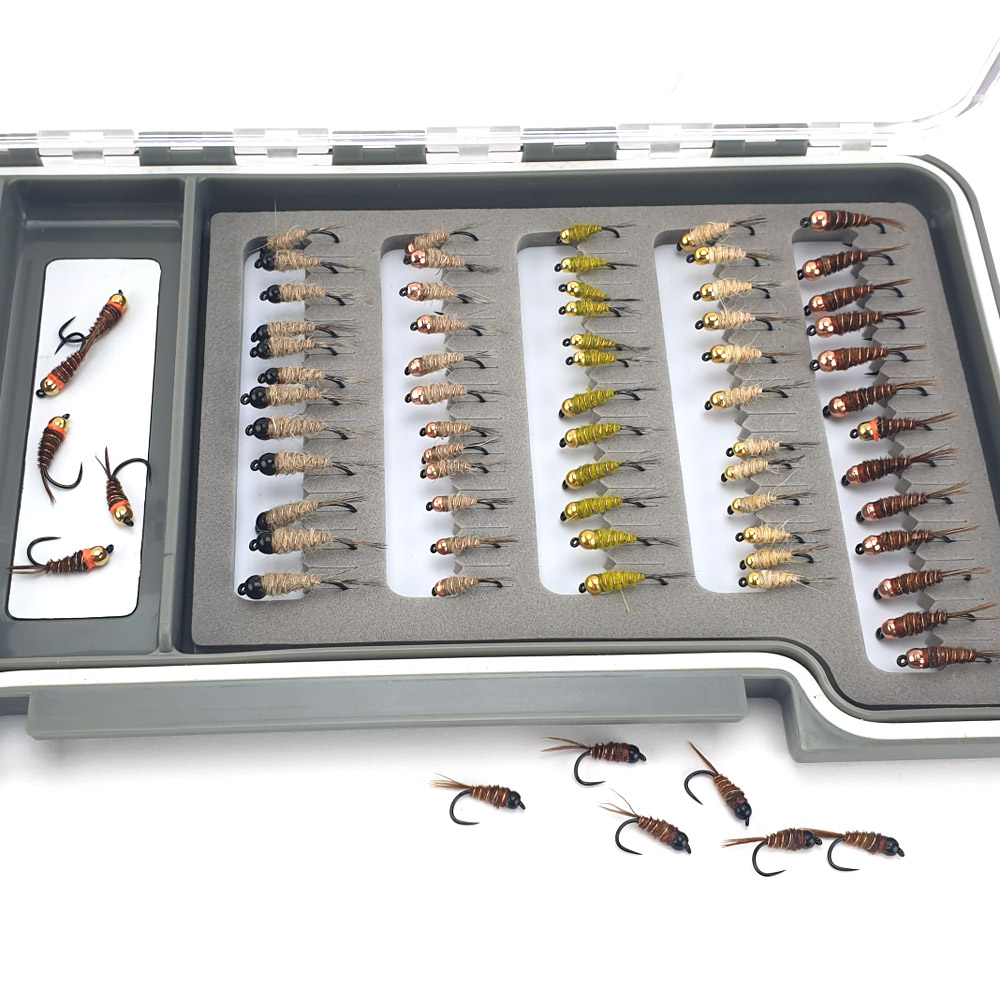 MRO Nymph Set including Slim Box | W-21131-00