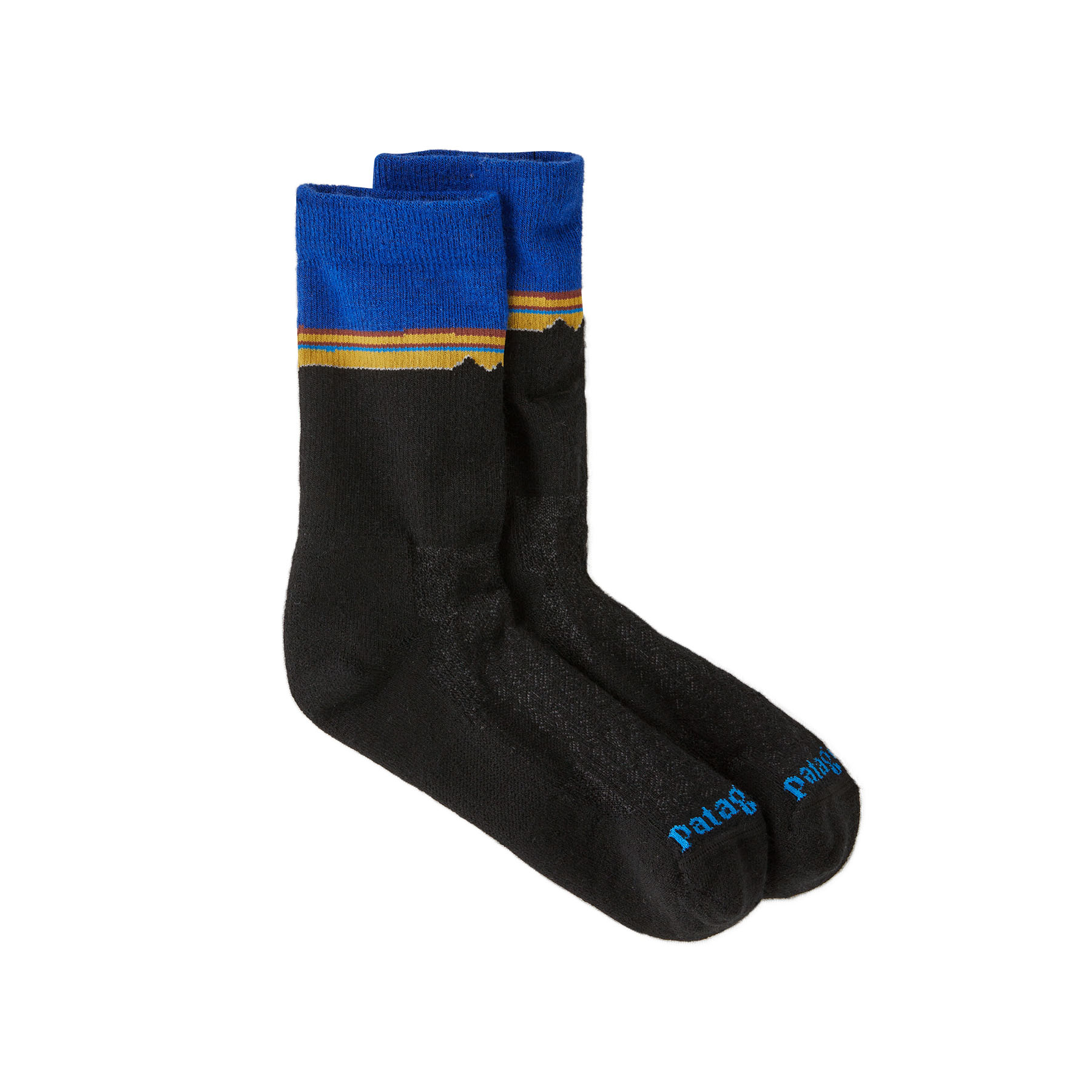 Patagonia Merino Wool Blend Crew Socks (Classic Fitz Roy: Viking Blue)