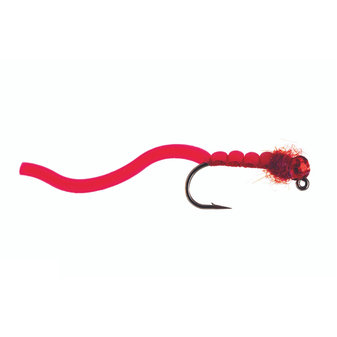 Squirmy Wormie Jig (blood red) - Wurmimitation