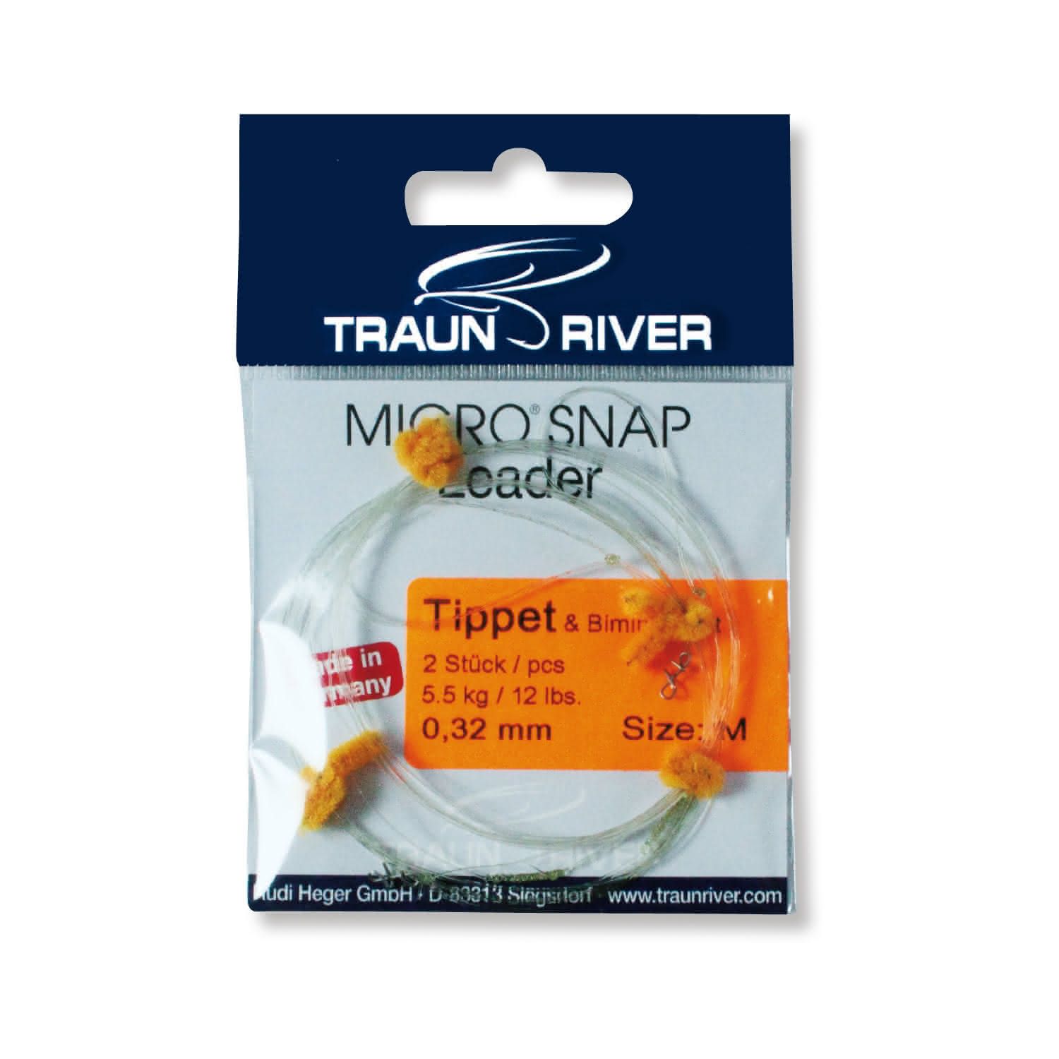 MICRO SNAP Tippet mit Bimini Twist