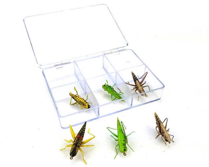 6 Pack Realistic Hoppers including Box | W-16015-00